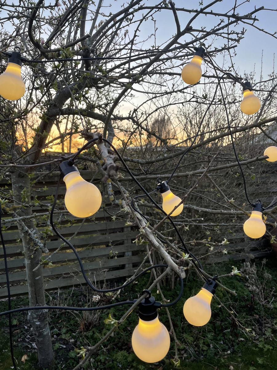 Lea LED light chain 10 white bulbs 5 m extension kit – LED-nordic.com